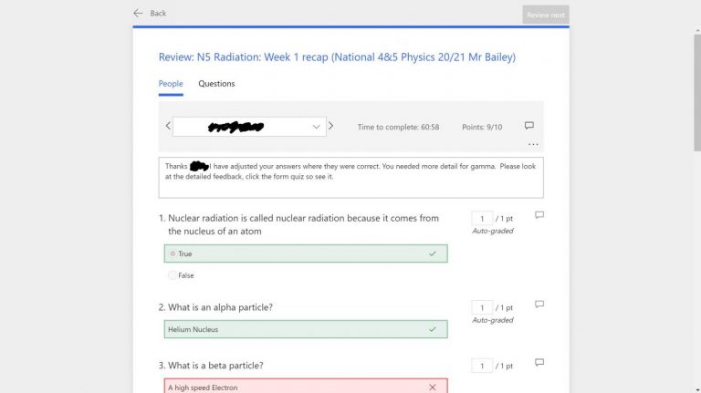 Microsoft Forms and feedback. | Mr Bailey Digital Learning
