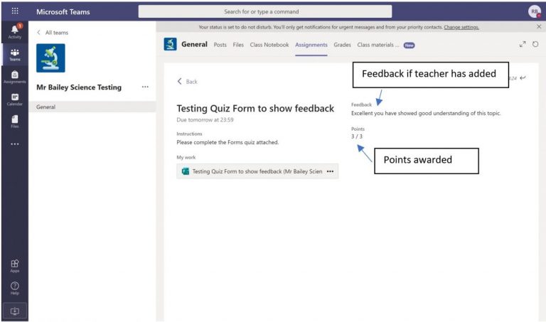 Microsoft Forms and feedback. | Mr Bailey Digital Learning