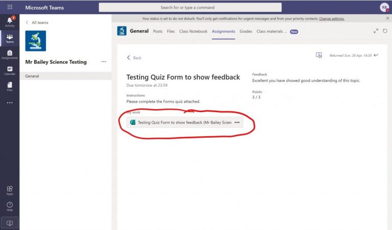 Microsoft Forms and feedback. | Mr Bailey Digital Learning