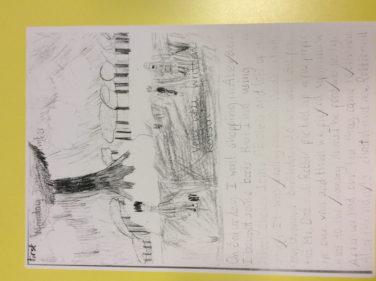 First examples of writing | Mr Cormack's Blog