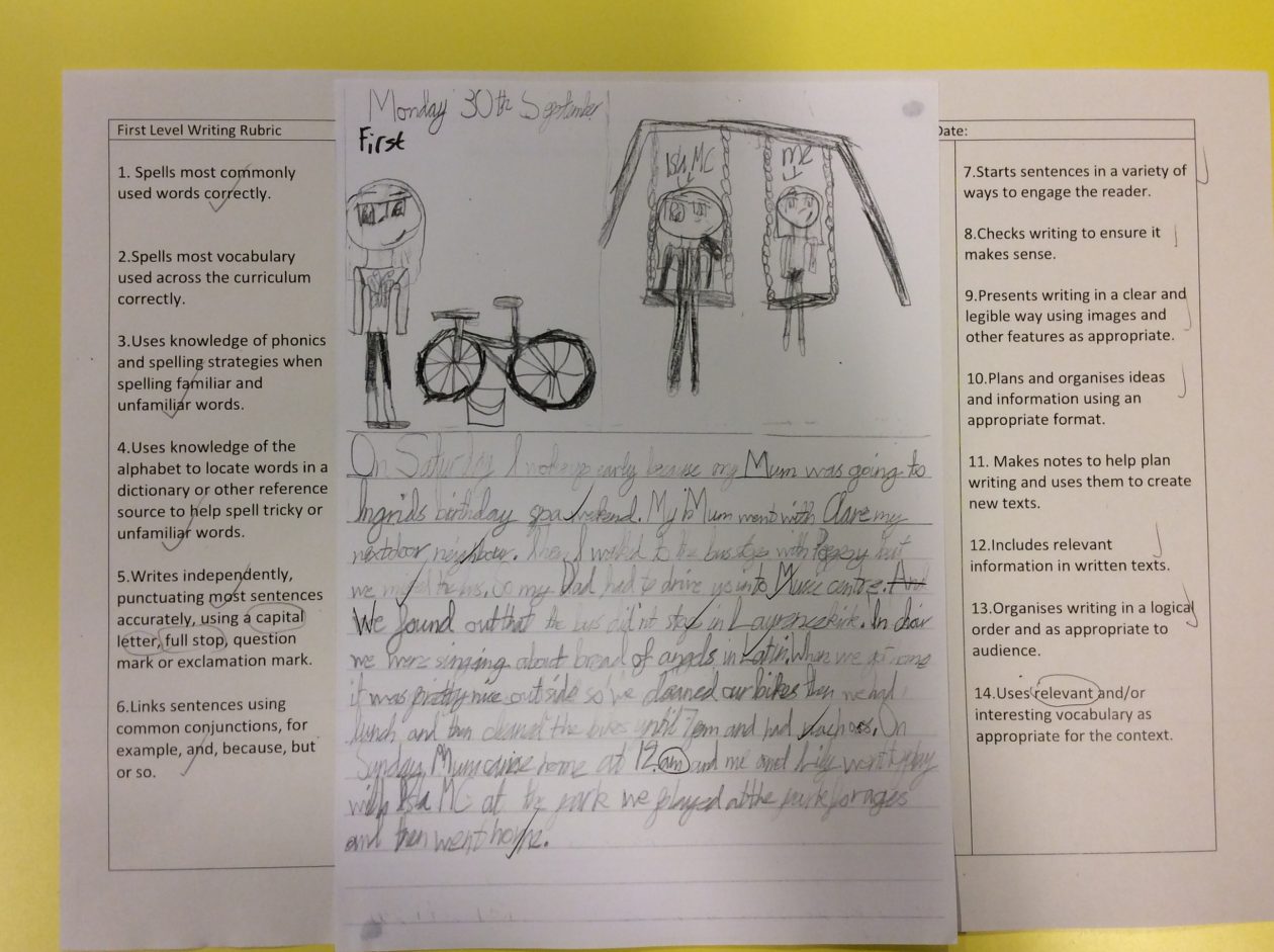 First examples of writing | Mr Cormack's Blog