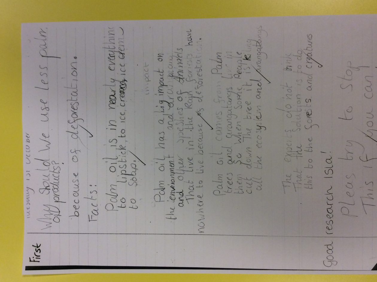 First examples of writing | Mr Cormack's Blog