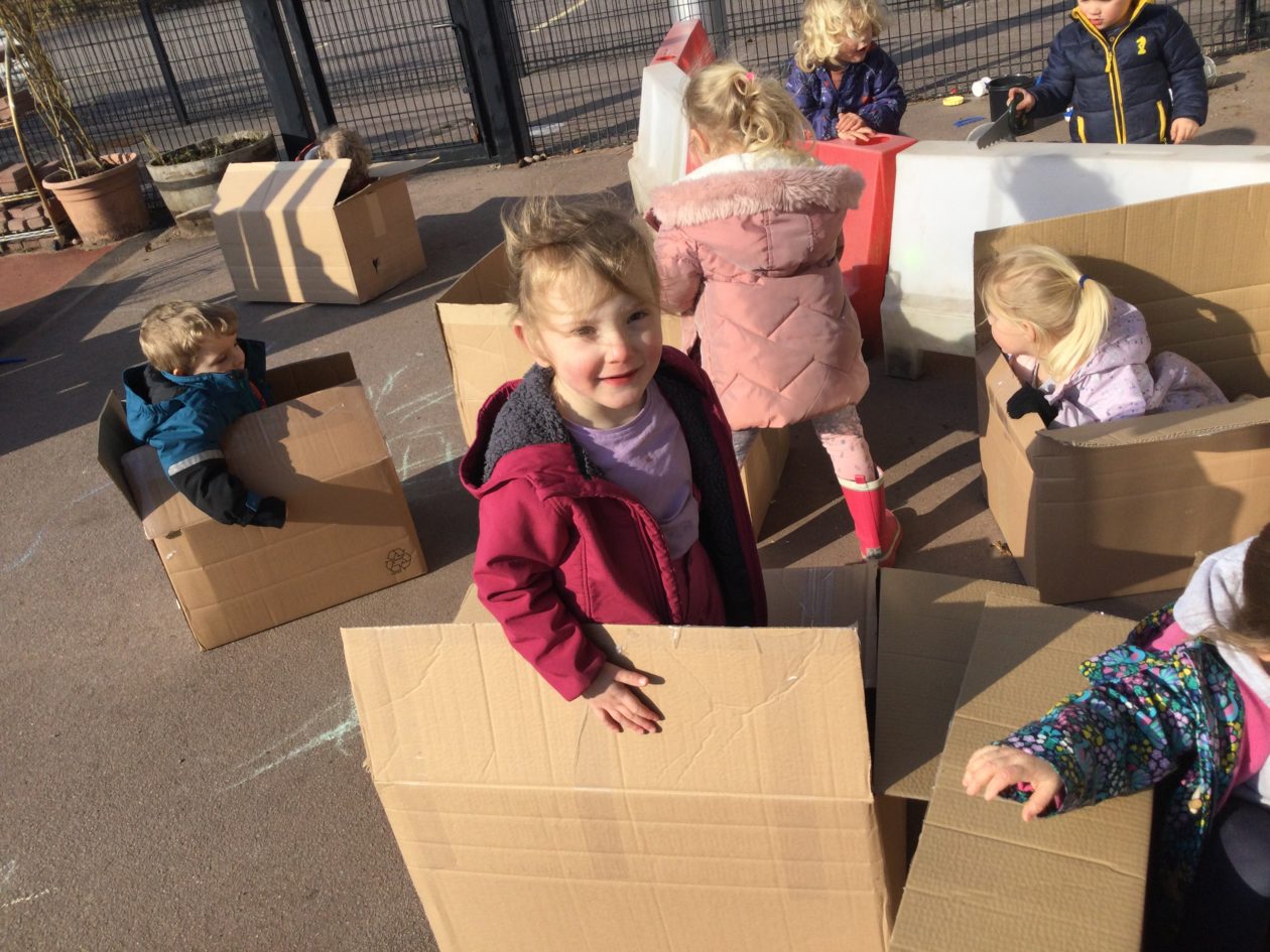 Nursery – Cardboard Box Fun! – Sharing Our Learning @ HOB