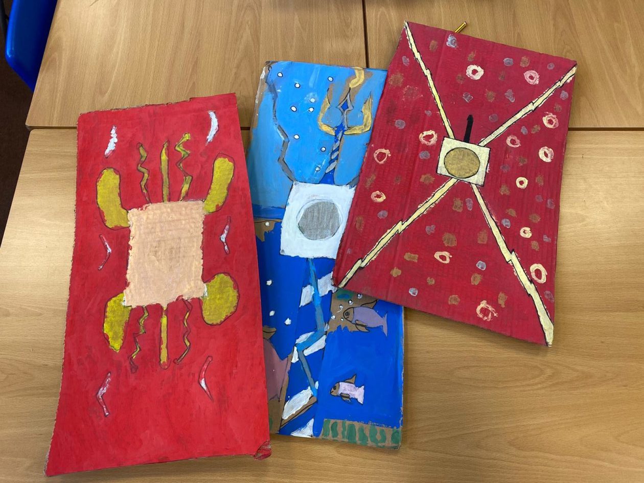 Roman Shields by P6W – St Andrews Primary School