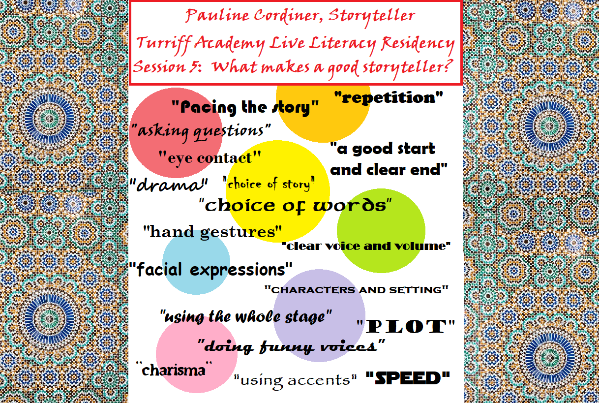What makes a good storyteller? | Turriff Academy Live Literature Project