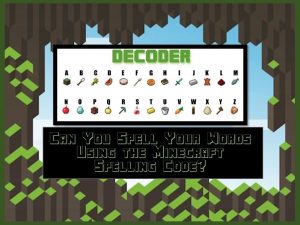 Minecraft Spelling – Holywood Hullabaloo