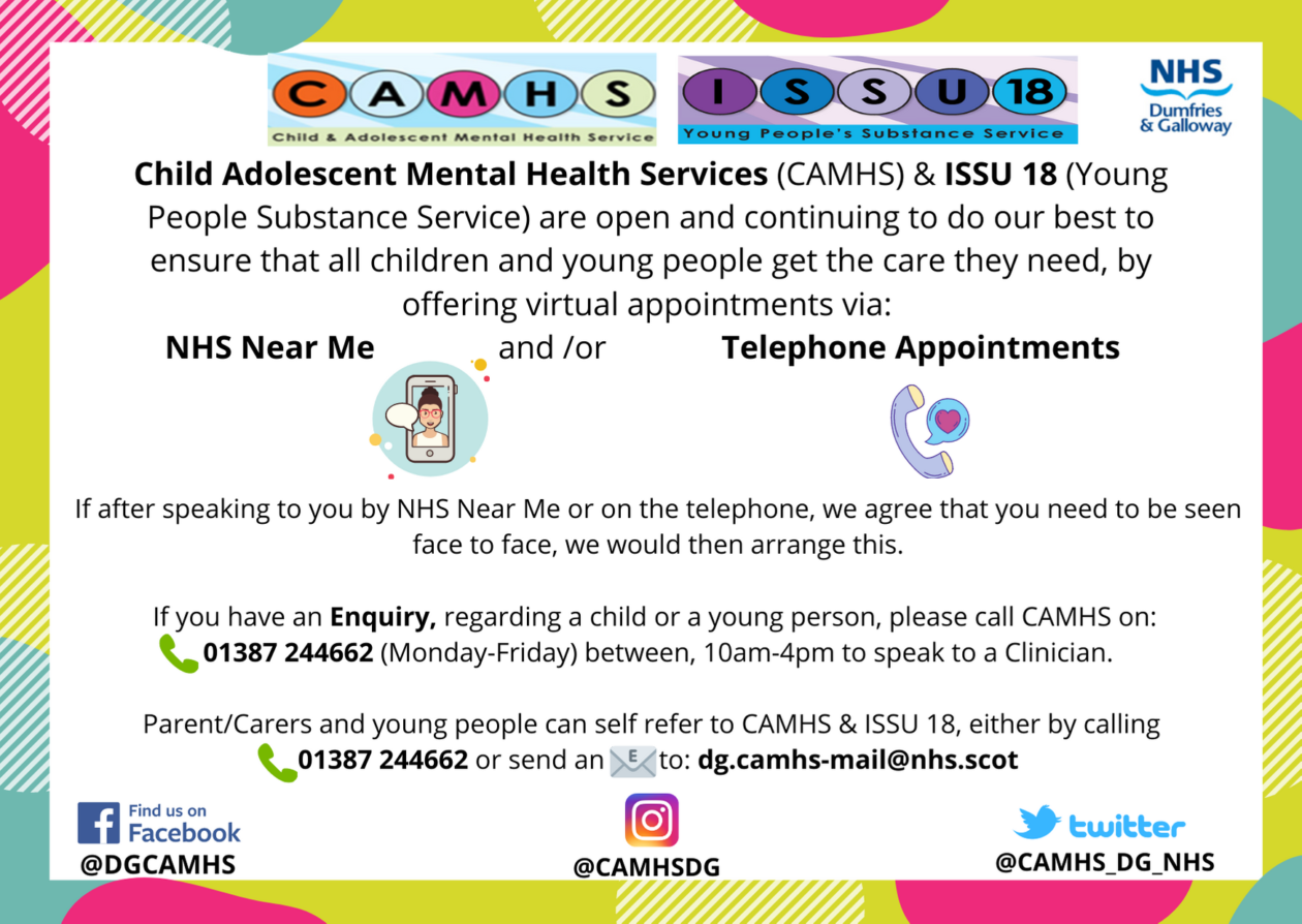 CAMHS support for families | Auchencairn & Borgue Primary School ...