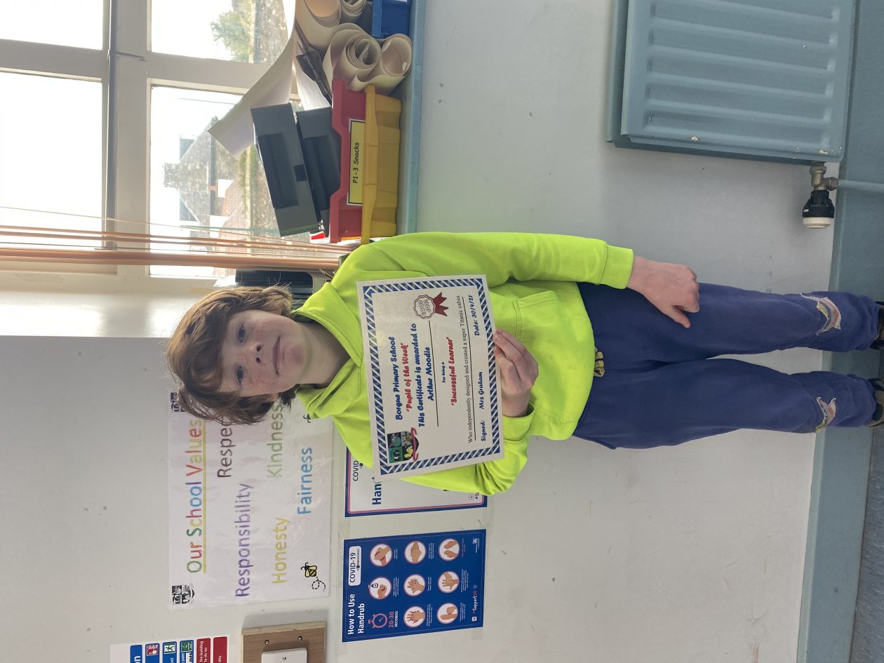 Borgue Pupil of the week! | Auchencairn & Borgue Primary School Partnership