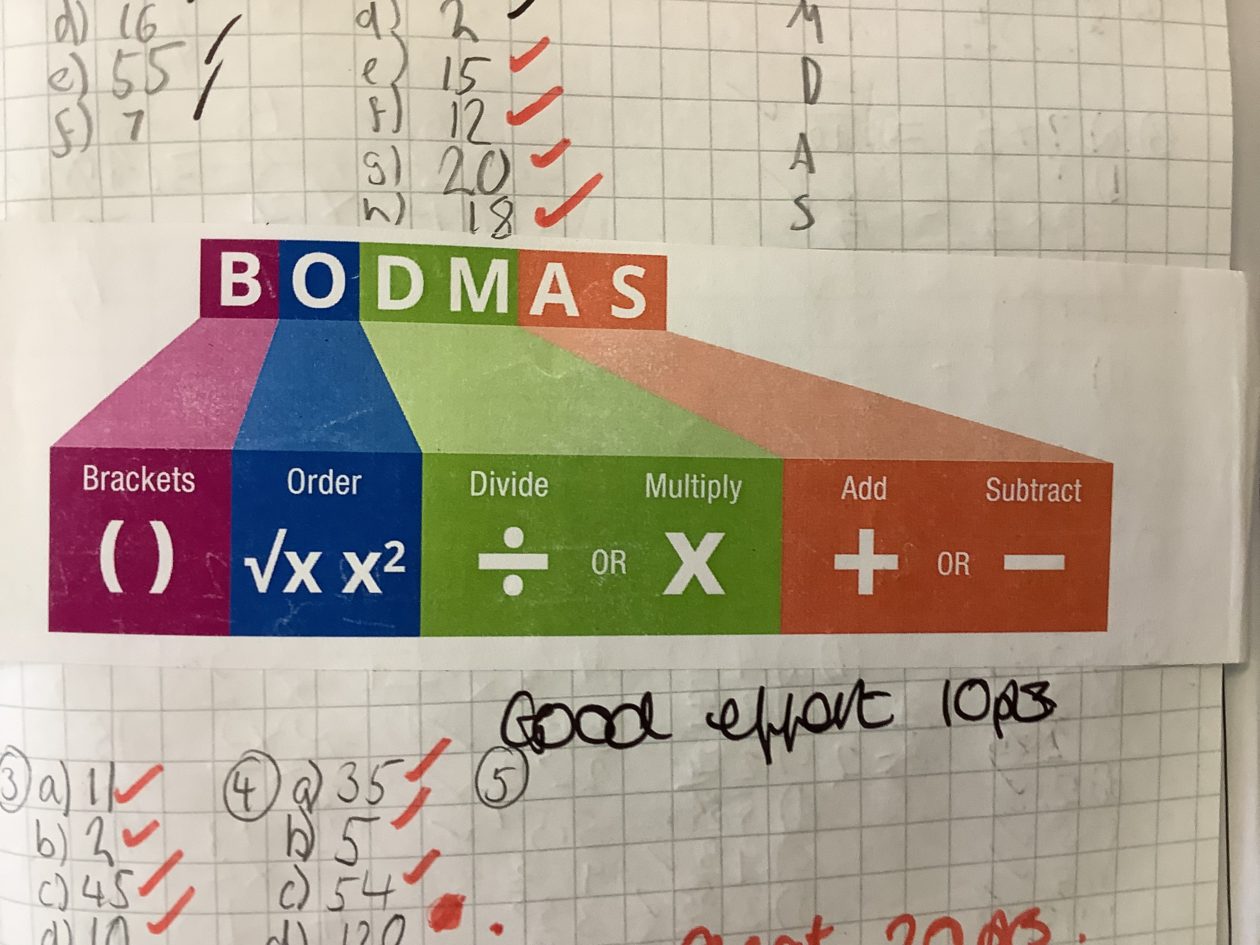 Big Room Red Group BODMAS | Kirkgunzeon's Noteable News