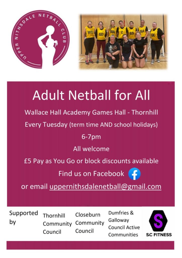 Adult Netball for All – Sanquhar Academy