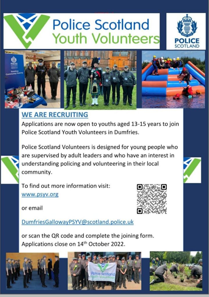Police Scotland Youth Volunteers – Sanquhar Academy