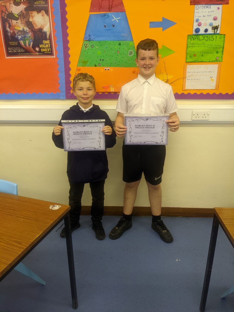 Speech and Monologue Winners! – Sanquhar Academy