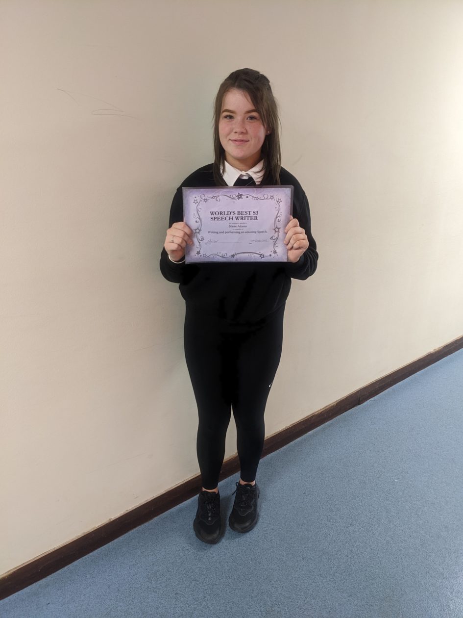 Speech and Monologue Winners! – Sanquhar Academy