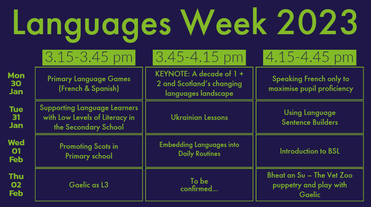Languages Week 2023 – SWEIC