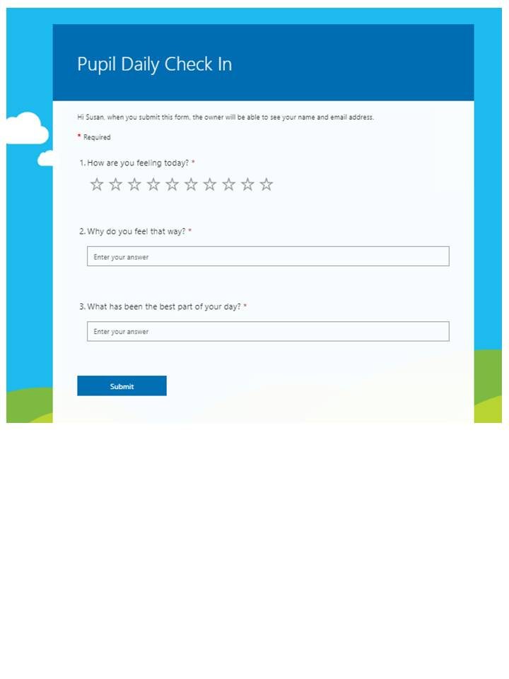 Pupil Daily Check In
