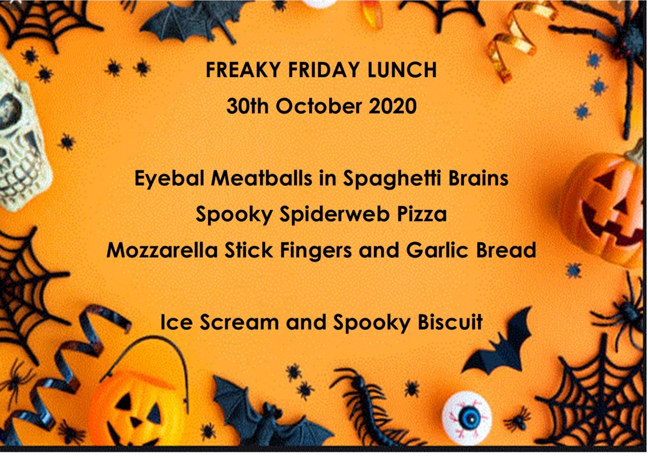 Halloween Lunch Menu