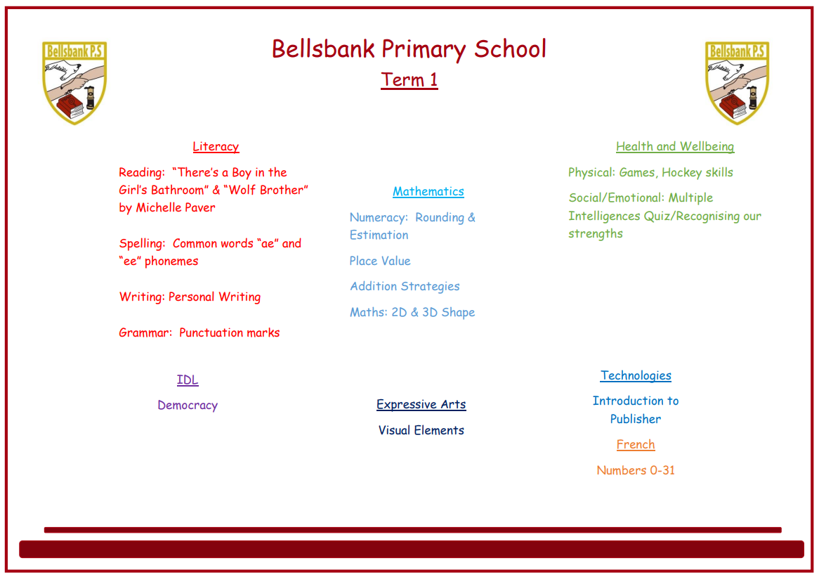Primary 6/7 – Bellsbank Primary School and ECC