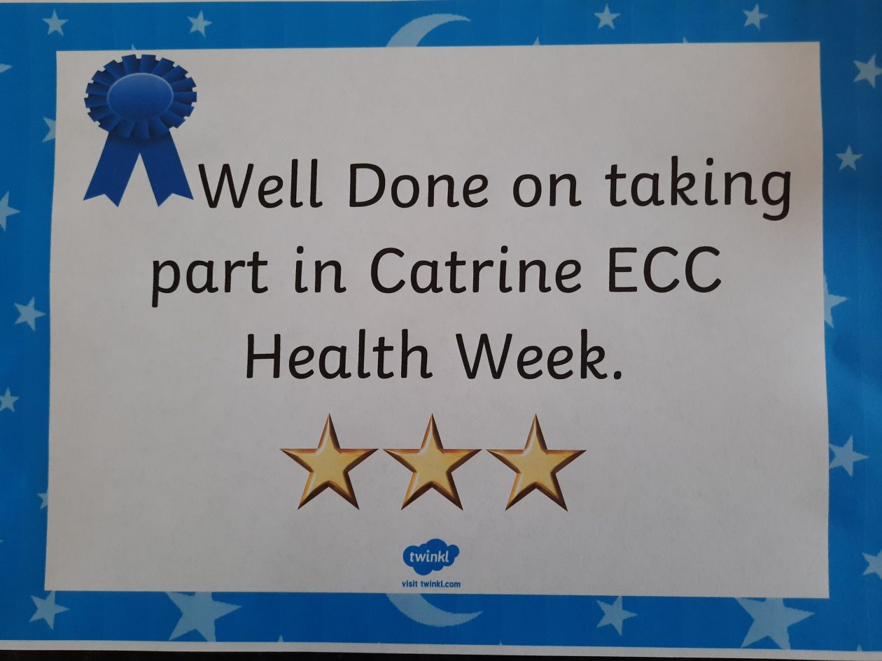 Active Apple Man says Well Done! – Catrine Early Childhood Centre