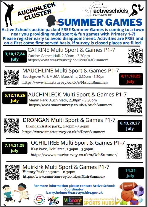 Summer Games with Active Schools | Catrine Primary School