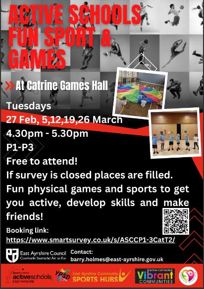 Active Schools at Catrine Games Hall | Catrine Primary School