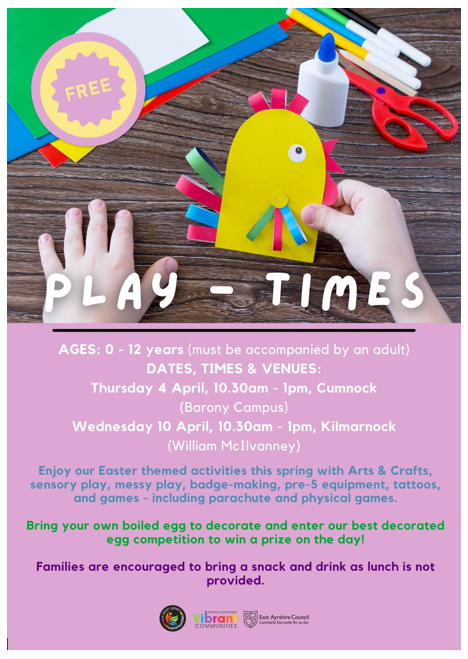 Barony Campus Easter Activities | New Cumnock Primary School