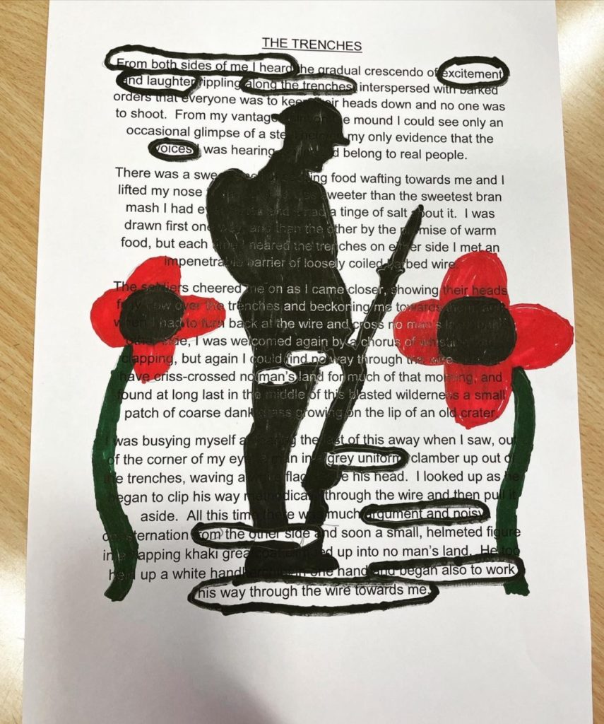 War Blackout Poetry | New Cumnock Primary 7 2021/22