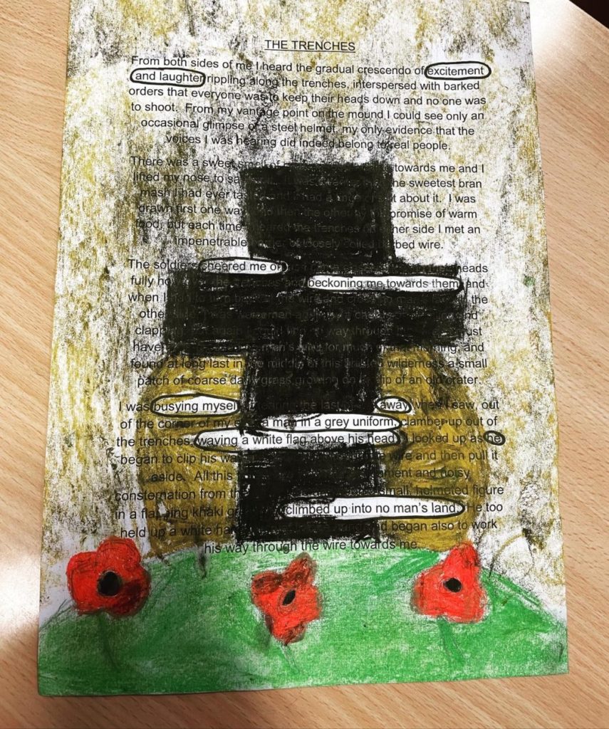 War Blackout Poetry | New Cumnock Primary 7 2021/22