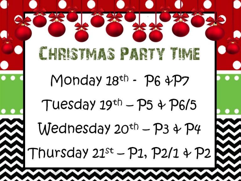 Christmas party reminder
