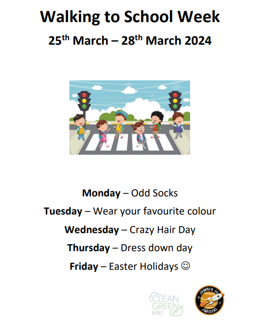 Walk to School Week – LOCHNORRIS PRIMARY SCHOOL