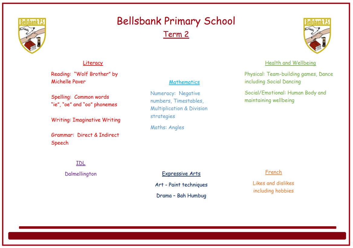 Primary 6/7 – Bellsbank Primary School and ECC