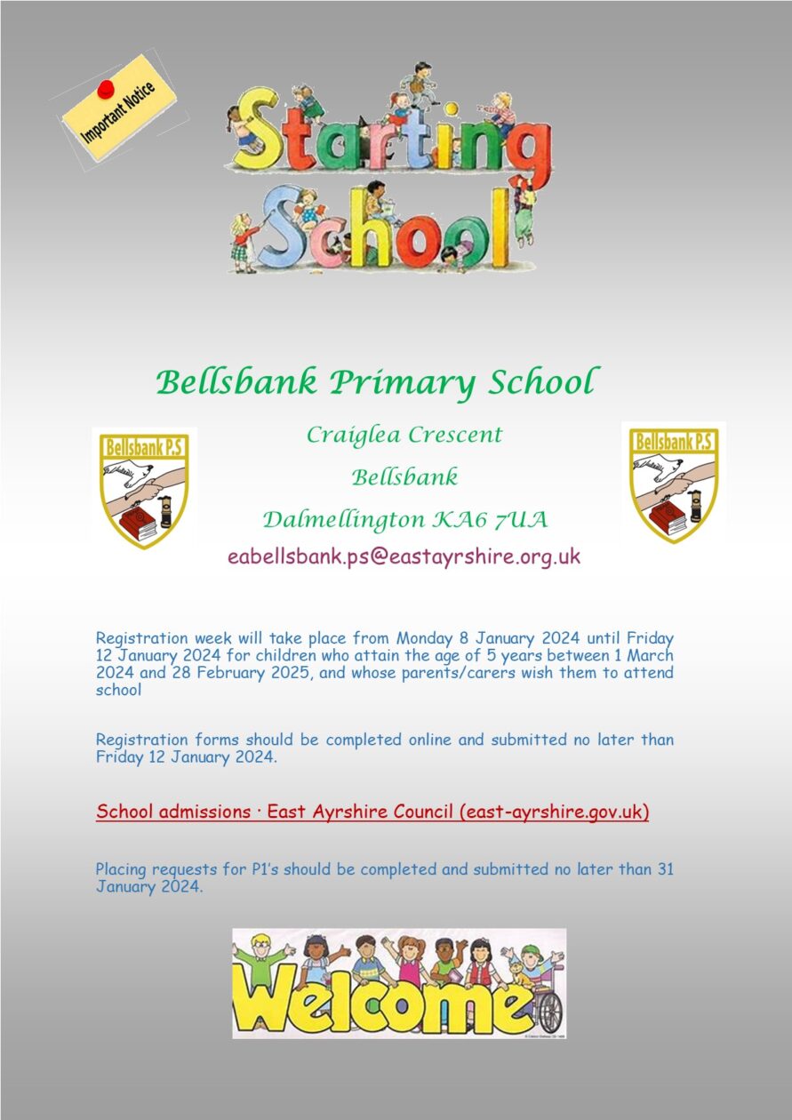 P1 New Start – August 2024 – Bellsbank Primary School and ECC