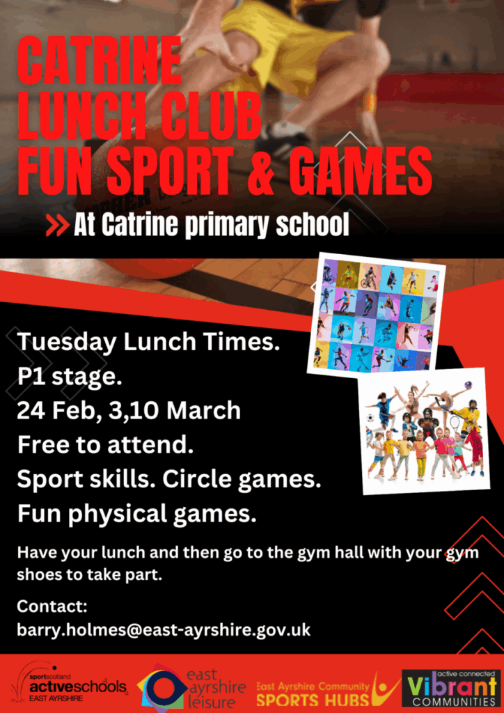 P1 Lunch Club | Catrine Primary School