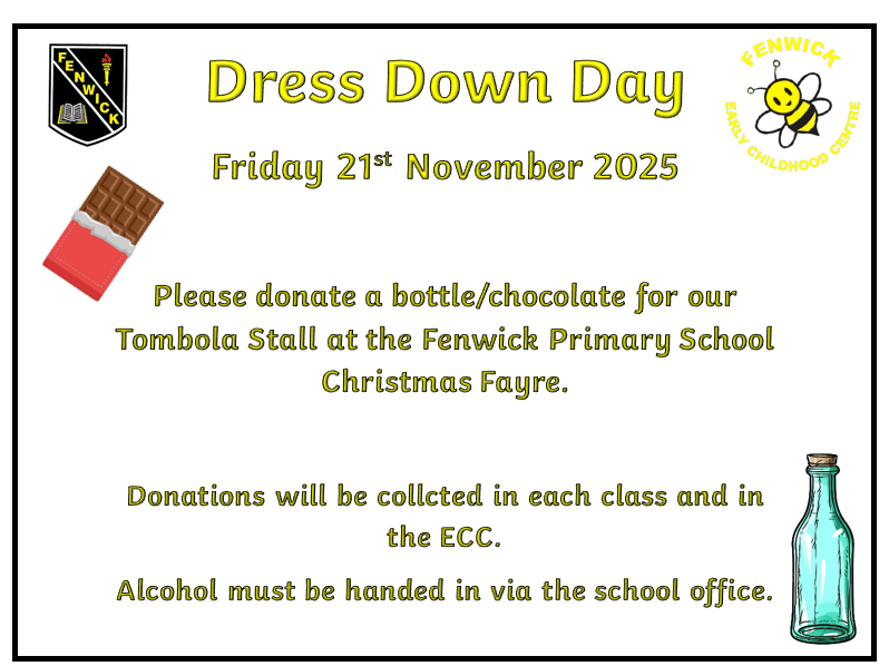 Dress down day 21/11/25 | Fenwick Early Childhood Centre