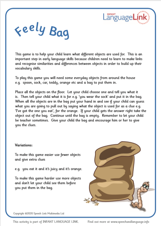 Feely bag game | Crosshouse Early Childhood Centre Blog