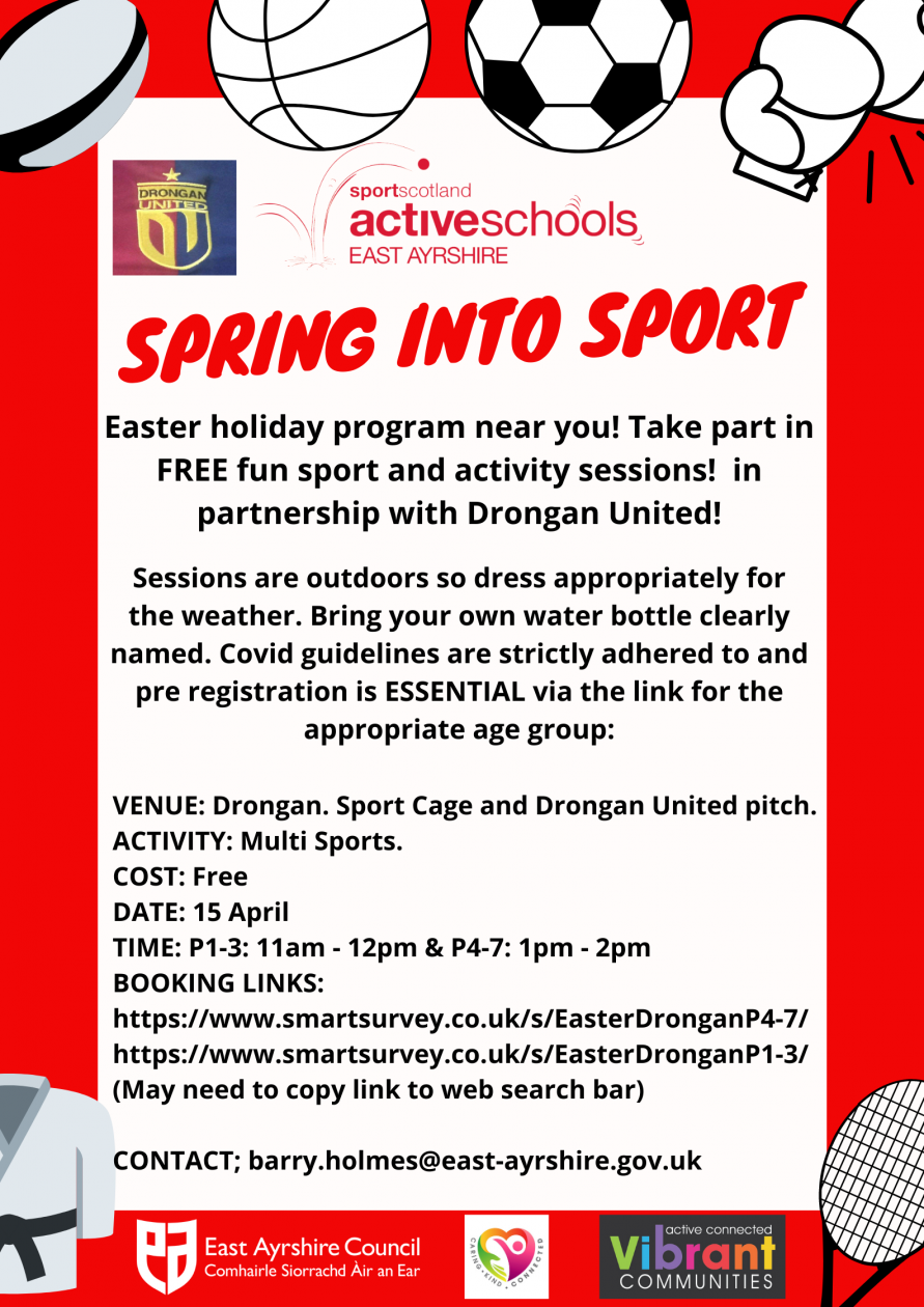 Active Schools Spring into Sport | Drongan Primary School and ECC
