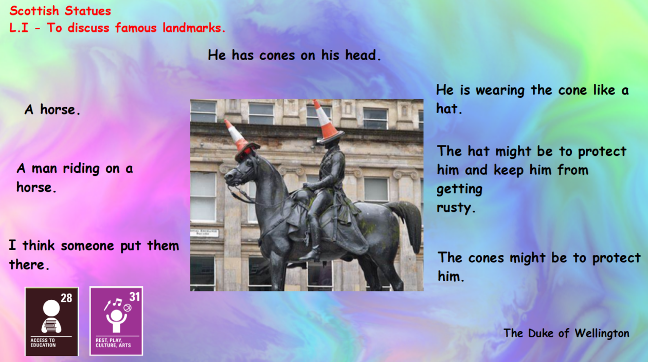 P1 Scottish Statues. | Primary 1_22/23