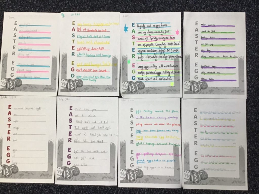 P7 Easter Acrostic poems | Primary 7_21/22