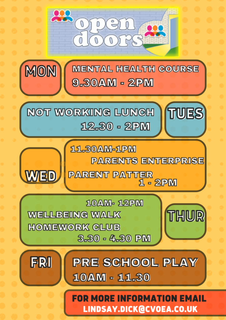 Open Doors – groups and activities that would benefit pupils and their ...