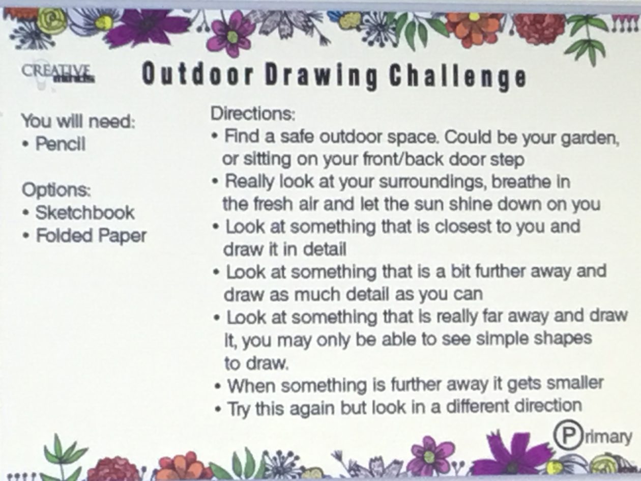 Outdoor Drawing Challenge :) &More… | Art&More…