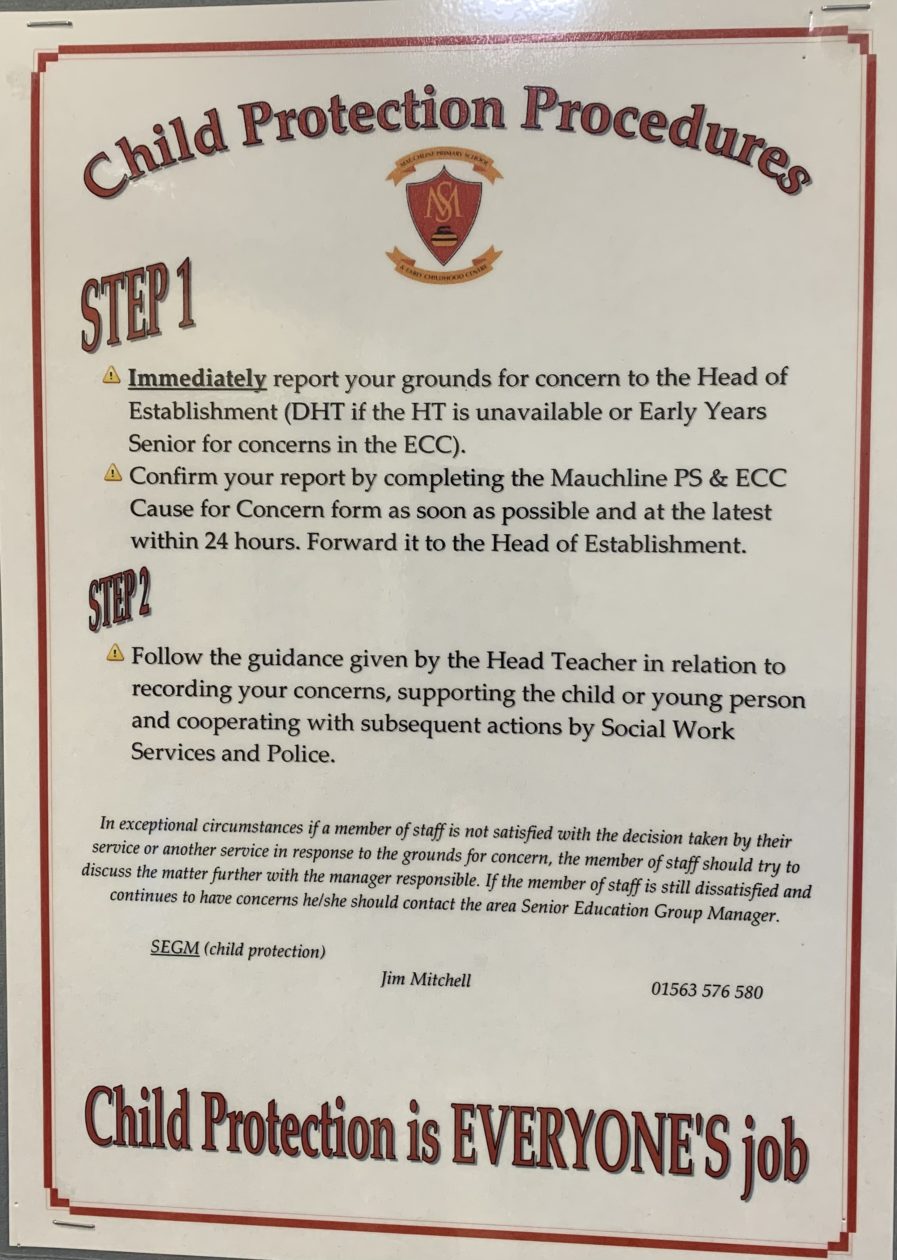 Child Protection | Mauchline ECC