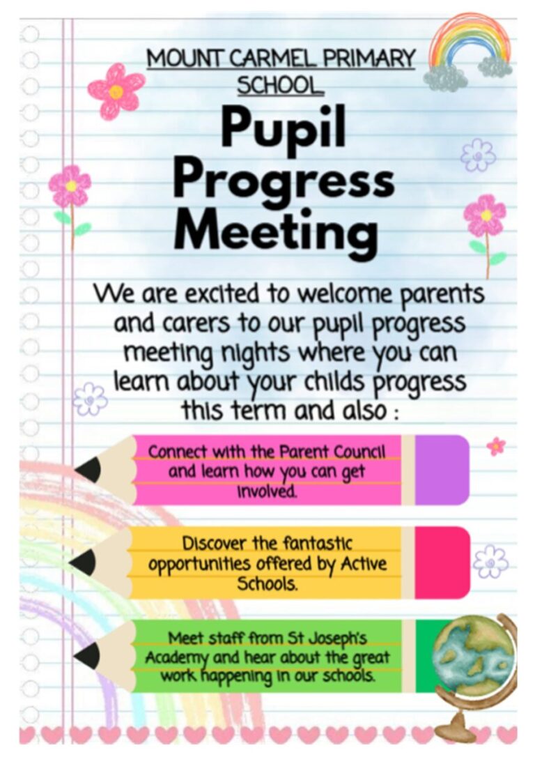 Pupil Progress Meetings | Mount Carmel Primary School