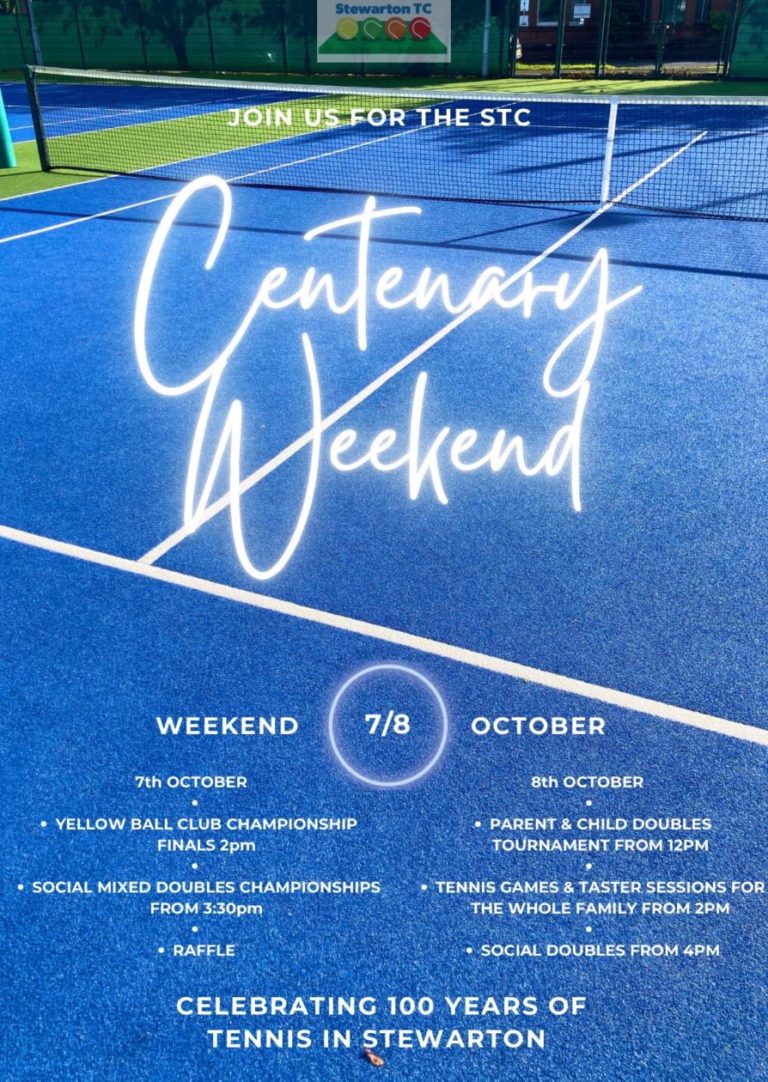 TENNIS WEEKEND – NETHER ROBERTLAND PRIMARY SCHOOL