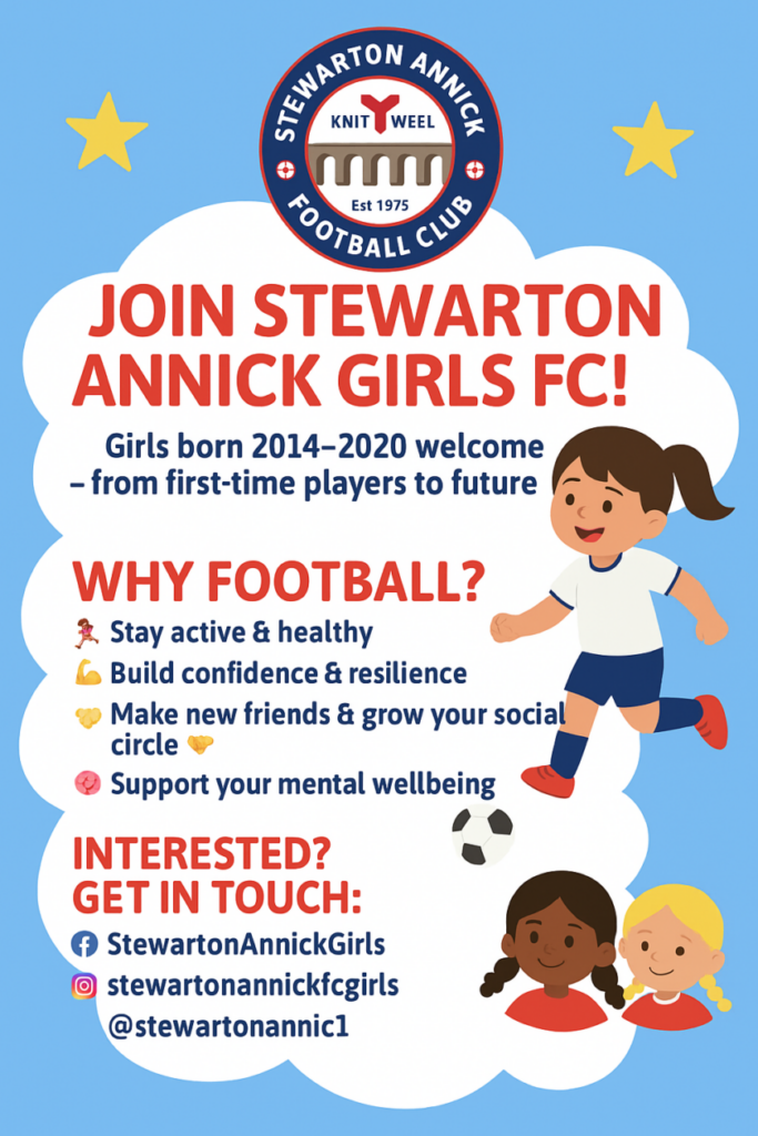 STEWARTON ANNICK GIRLS FC – NETHER ROBERTLAND PRIMARY SCHOOL