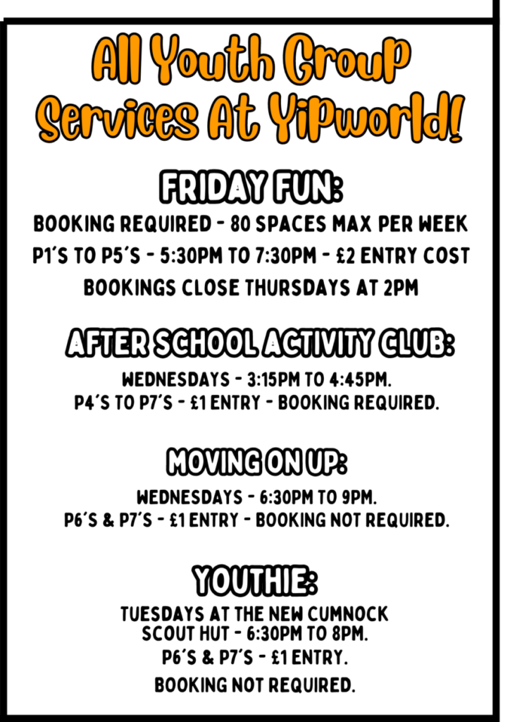 Yipworld Youth Group Services | New Cumnock Primary School