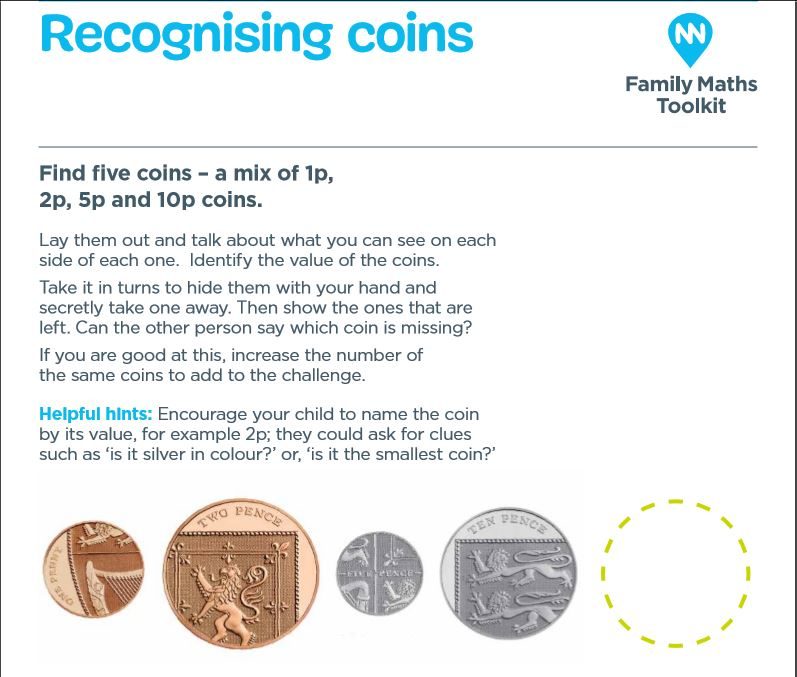 Photo of recognising coins task | Primary 1 2022/2023