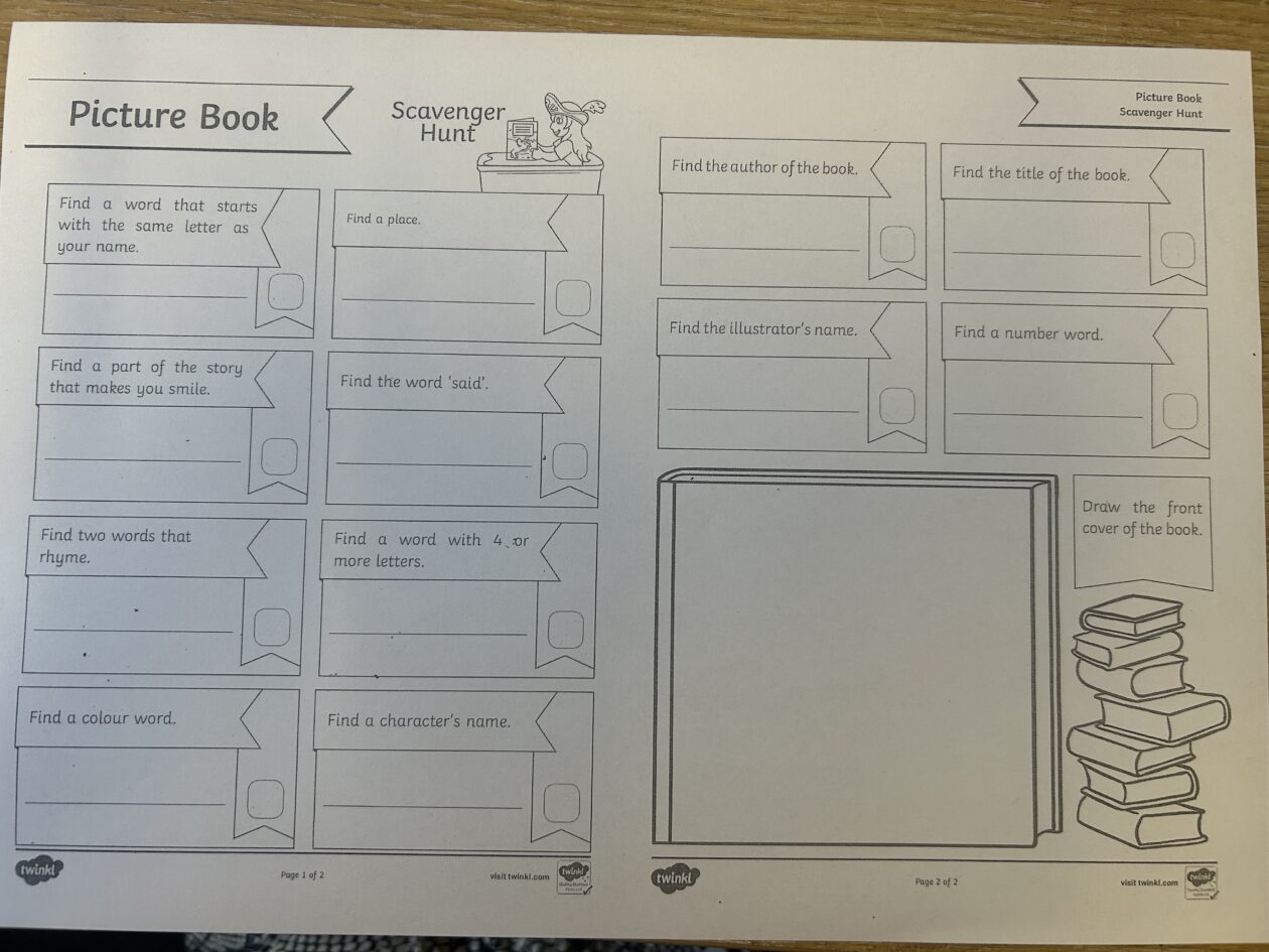 Literacy Homework Wk 2 | Primary 1 2024/2025