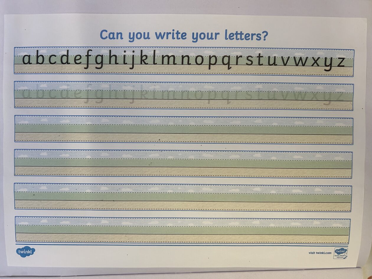 Homework Week 3: Handwriting | Primary 1 2024/2025