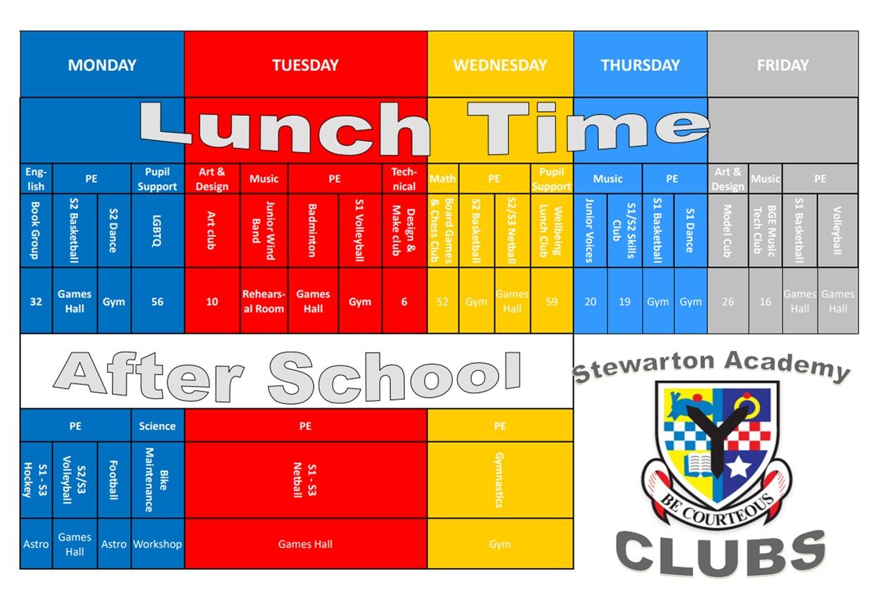 Extra Curricular Activities | Stewarton Academy