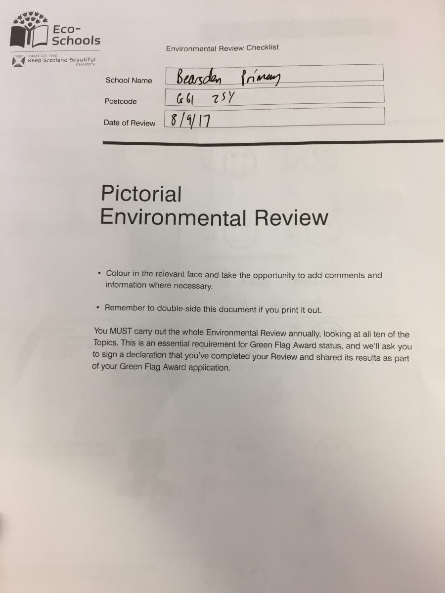 Environmental Review – Bearsden Primary School