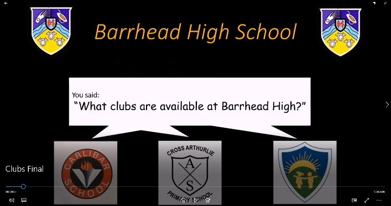 P7 Students – Moving to High School Info | Barrhead High
